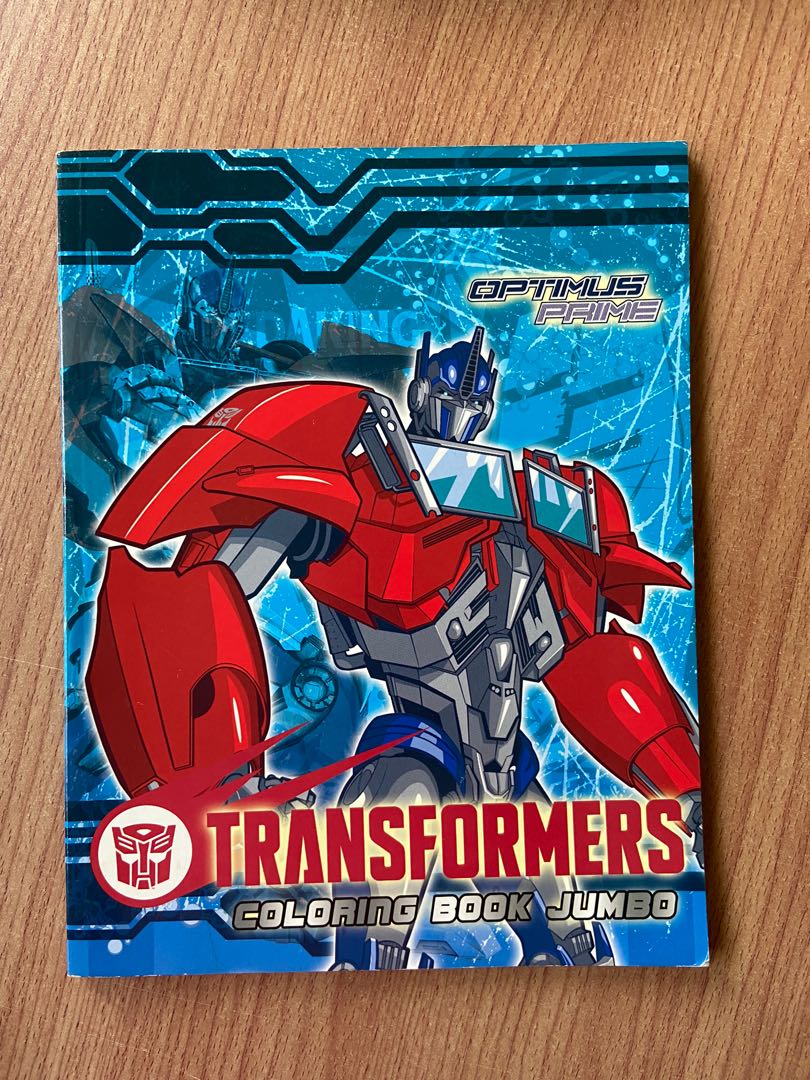 Transformers coloring book jumbo, Hobbies & Toys, Books & Magazines ...