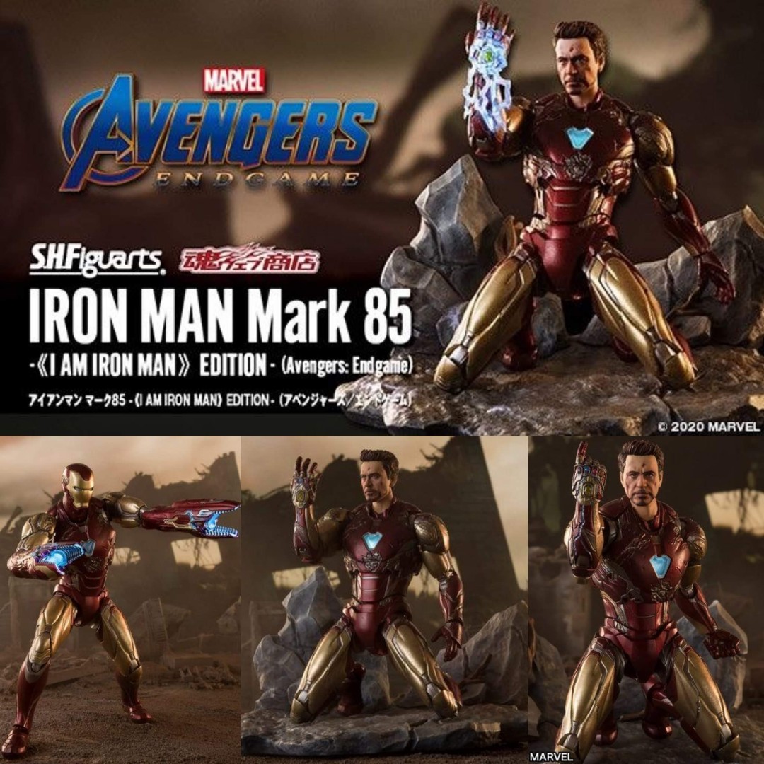 Yung108 餘2或1 全新現貨 日版 魂限定 SHF Iron Man Mark 85 (I am Iron Man) Edition Mk 85 Avengers Marvel S.H ...