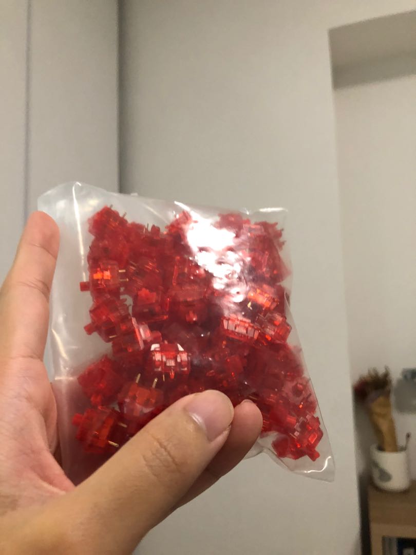 70x Gateron ink red v2 (Smooth batch) mechanical keyboard switch ...