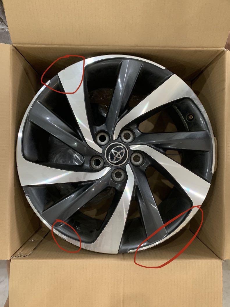 18" Rims Toyota Harrier Turbo Original, Car Accessories, Tyres & Rims ...