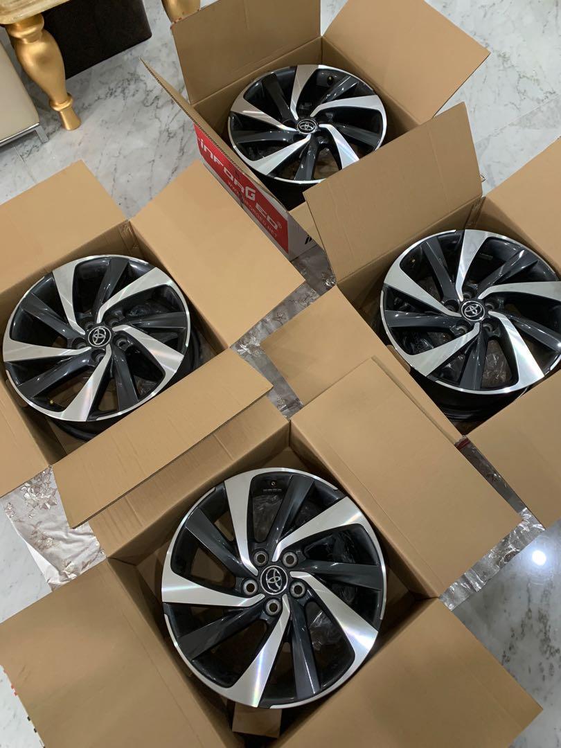 18" Rims Toyota Harrier Turbo Original, Car Accessories, Tyres & Rims ...