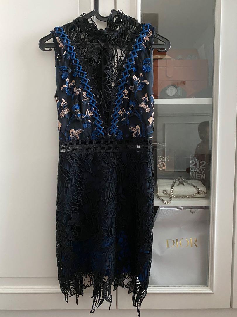 Authentic Self-Portrait Clementine Dress, Fesyen Wanita, Pakaian Wanita ...