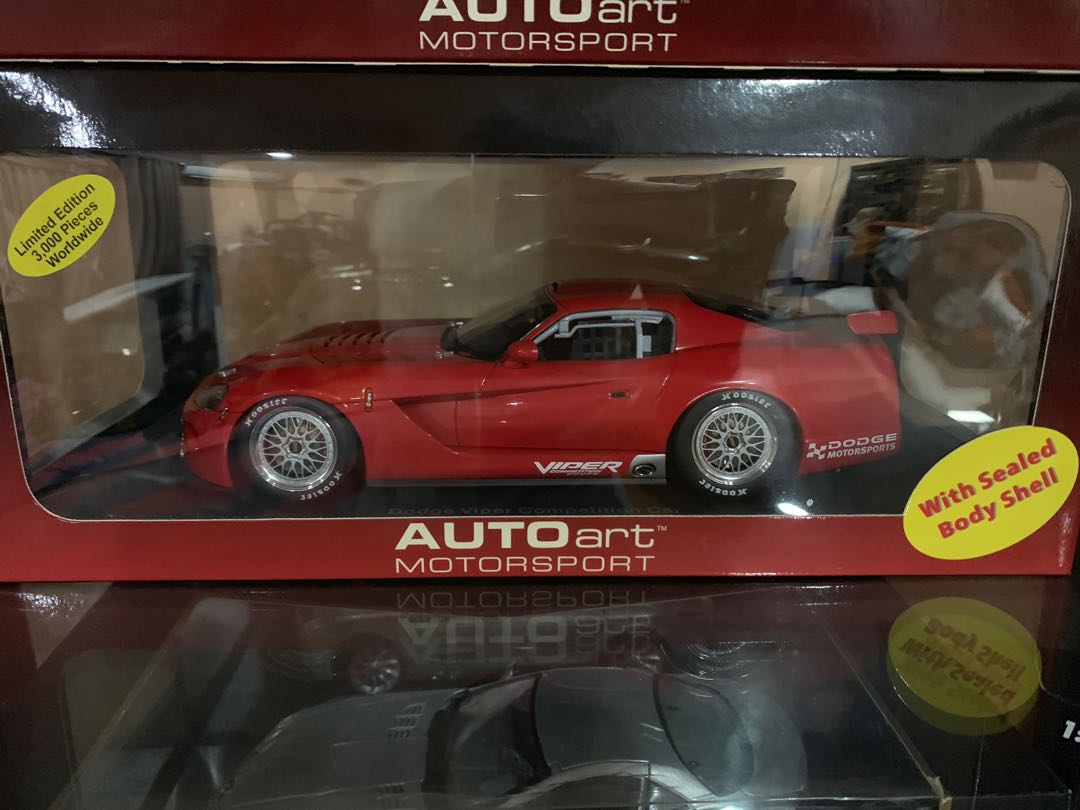 Autoart Dodge Viper Competition Car Plain Body 1/18, Hobbies & Toys ...