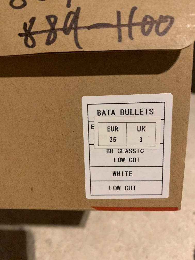 BNIB Bata Bullets White Sneakers, Women's Fashion, Footwear, Sneakers ...