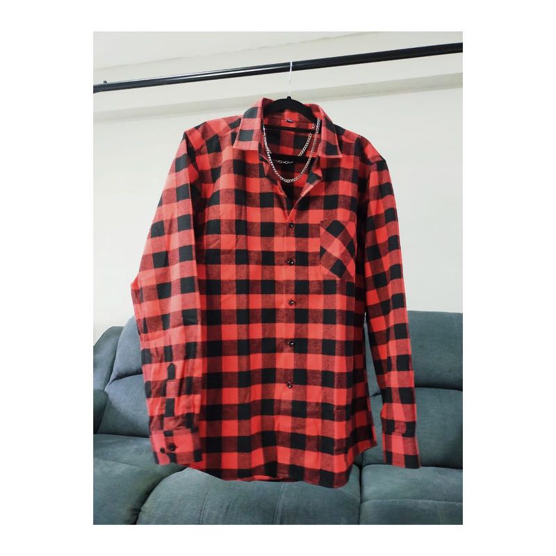 Checkered Red Flannel, Men's Fashion, Coats, Jackets and Outerwear on ...