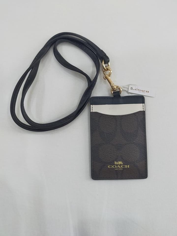 Coach Lanyard ID Card Holder, Women's Fashion, Bags & Wallets, Wallets ...