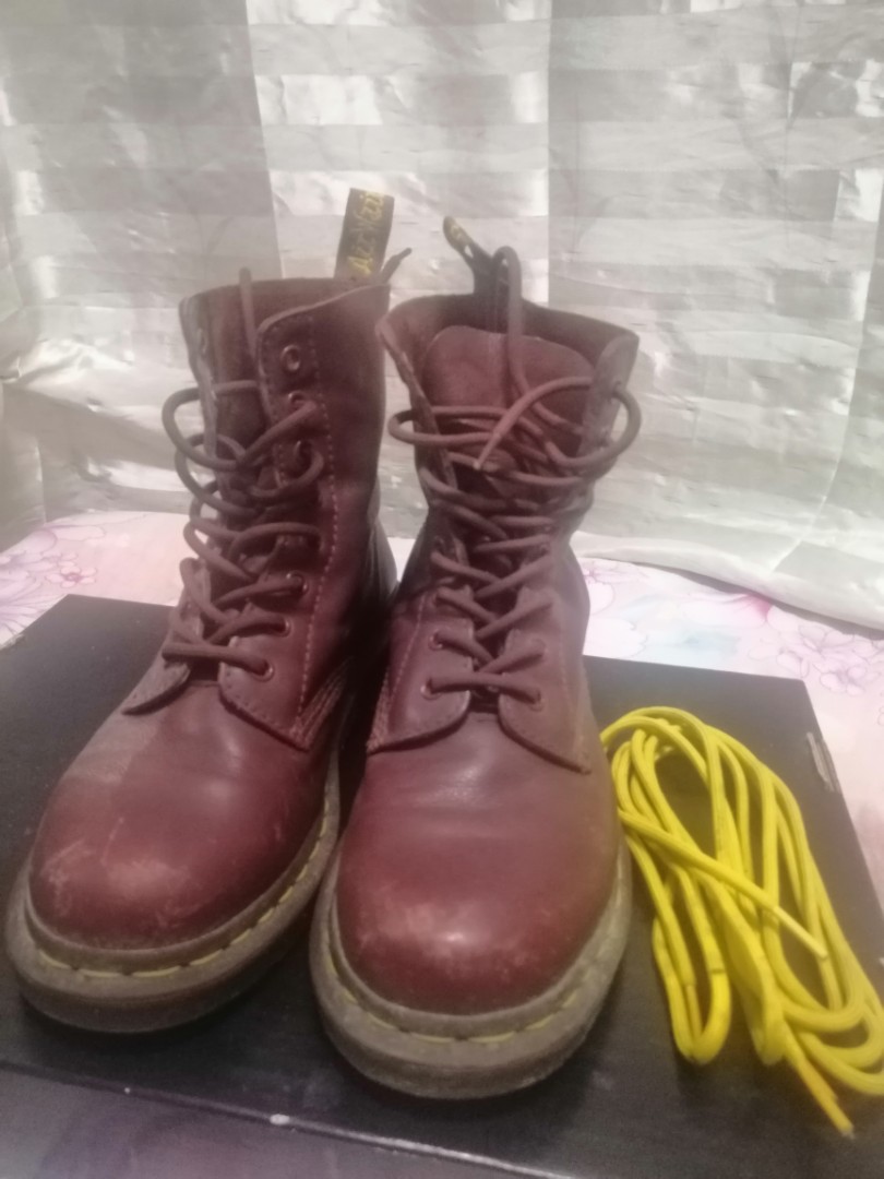 DMs Pascal Cherry Red, Women's Fashion, Footwear, Boots on Carousell