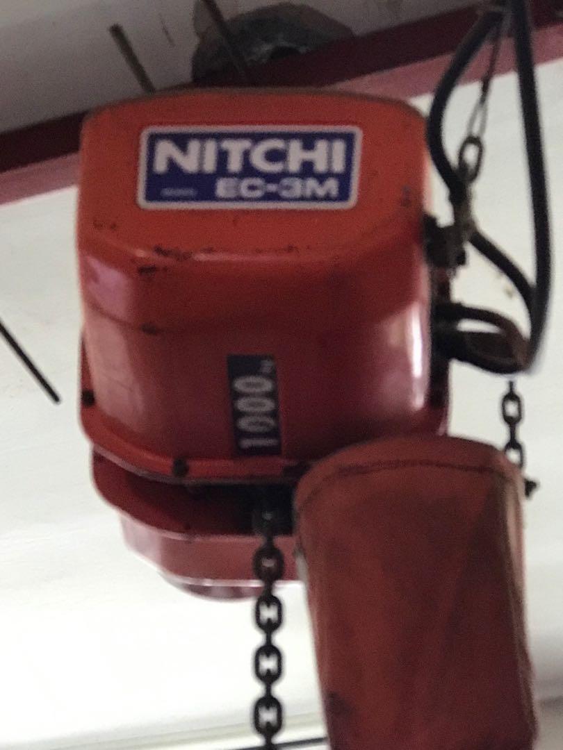 NITCHI EC-3M Electric hoist crane, Everything Else on Carousell