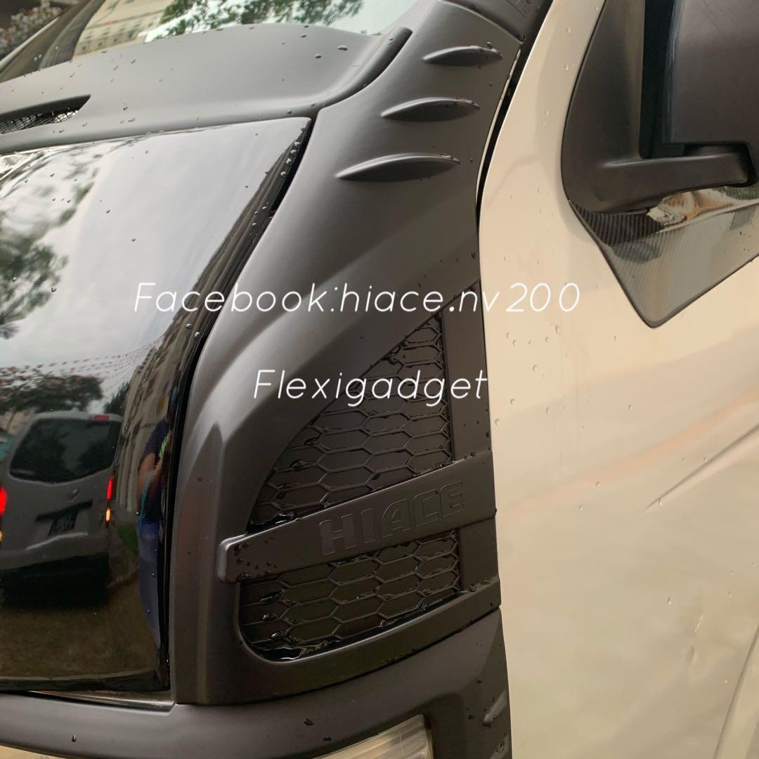 Hiace 3D Front Fender Trim Matt Black/ Hiace Pillar Cover / Toyota ...