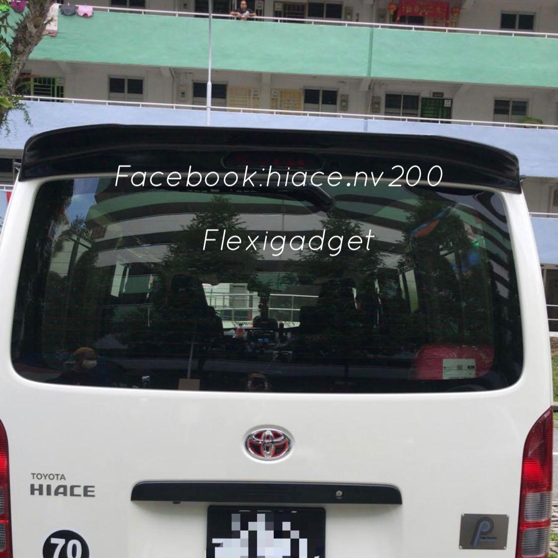 Hiace SAD Rear Roof Spoiler / Hiace Accessories/ Flexigadget / Hiace ...