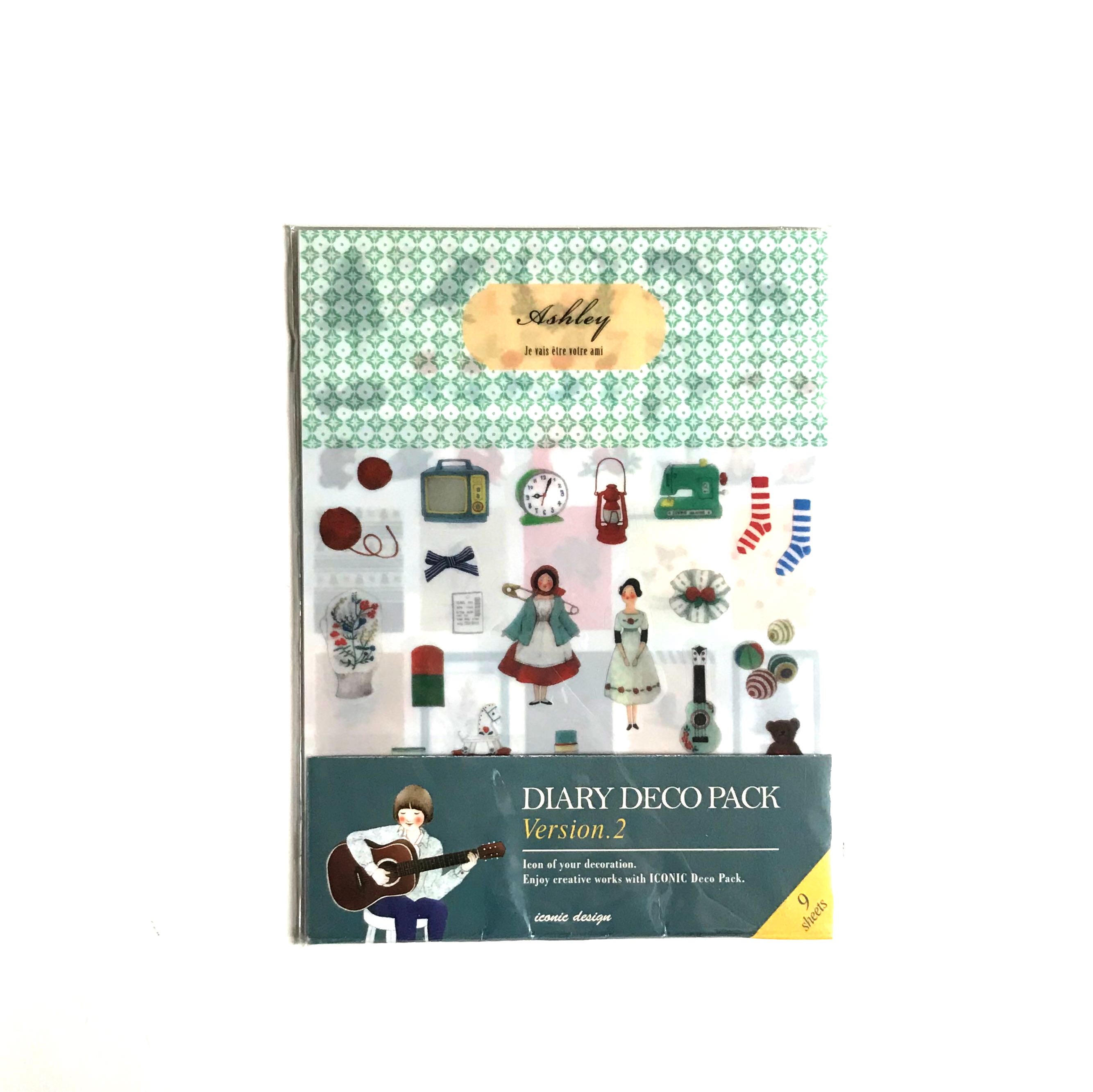 ICONIC Diary Deco Pack V.2 (Made in Korea) , 興趣及遊戲, 手作＆自家設計, 文具 - Carousell