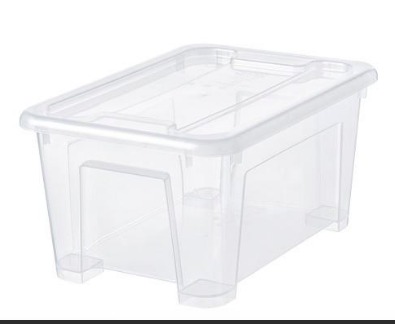 Ikea Transparent Plastic Box with Lid (5L), Furniture & Home Living ...