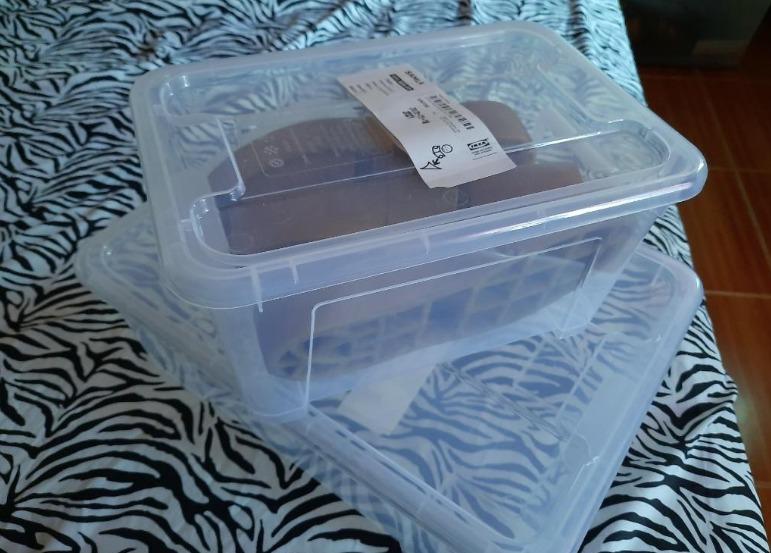 Ikea Transparent Plastic Box with Lid (5L), Furniture & Home Living ...
