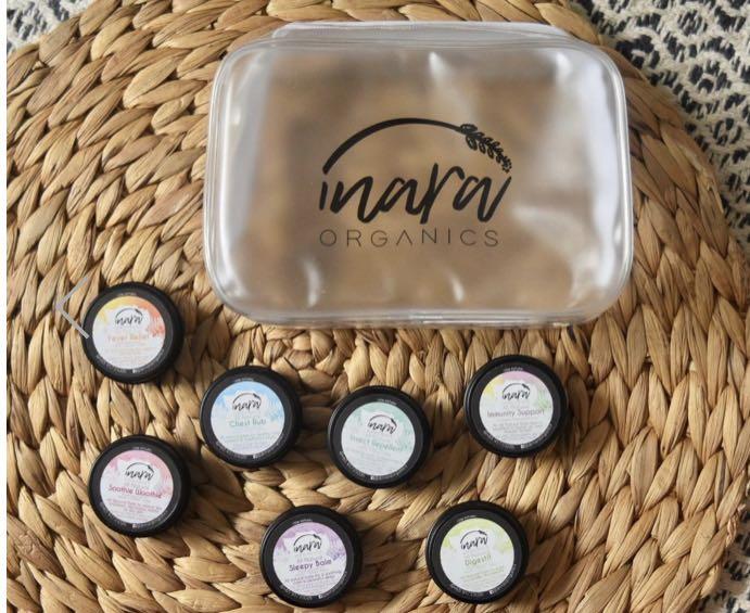INARA ORGANICS TRAVEL SET 7 BALMS, Beauty & Personal Care, Bath & Body ...
