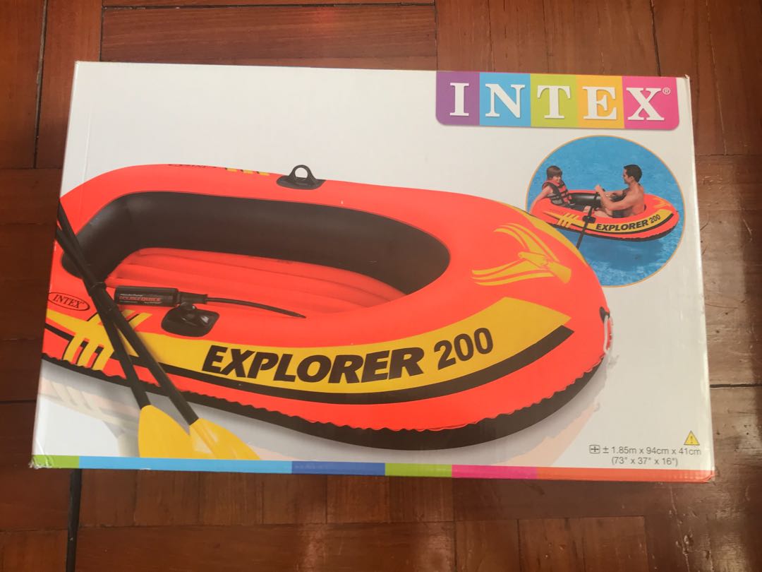 Inflatable raft explorer 200, 運動產品, 行山及露營 - Carousell