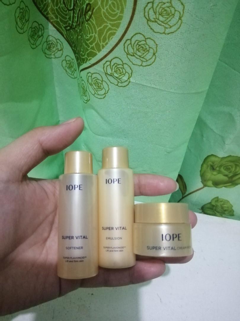 IOPE SUPER VITAL SERUM W/ FREEBIES, Beauty & Personal Care, Face, Face Care on Carousell