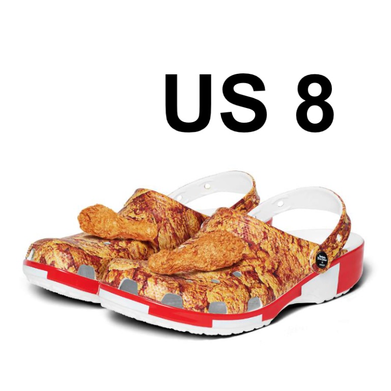 KFC x Crocs Classic Clog - US 8, Men's Fashion, Footwear, Flipflops and ...