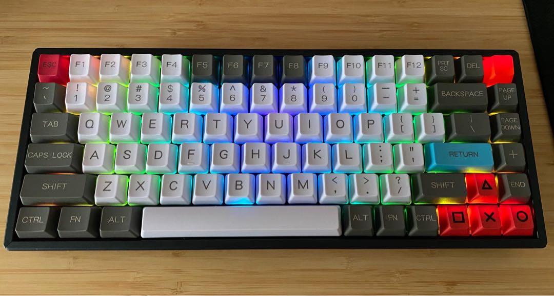 Large font PBT Keycaps Red/Grey/White - Extended Set, Computers & Tech ...