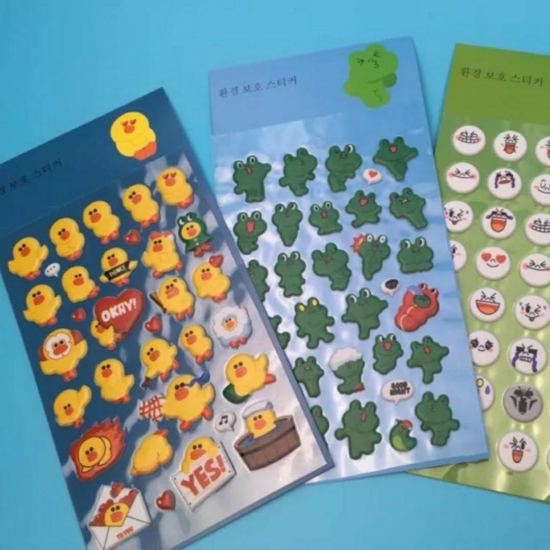 LINE Friends Stickers, Hobbies & Toys, Stationery & Craft, Stationery ...