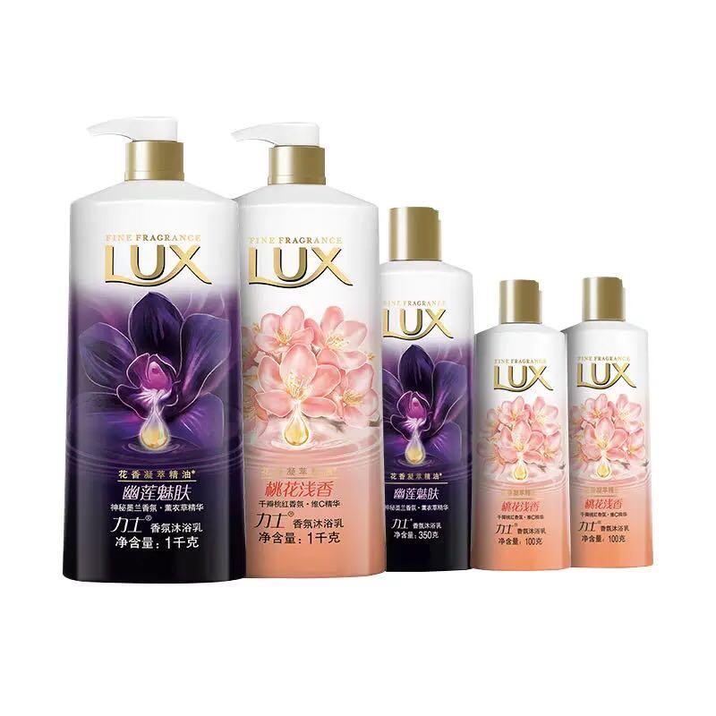 lux 力士 shower gel Peach blossom essential oil in shower gel Peach ...