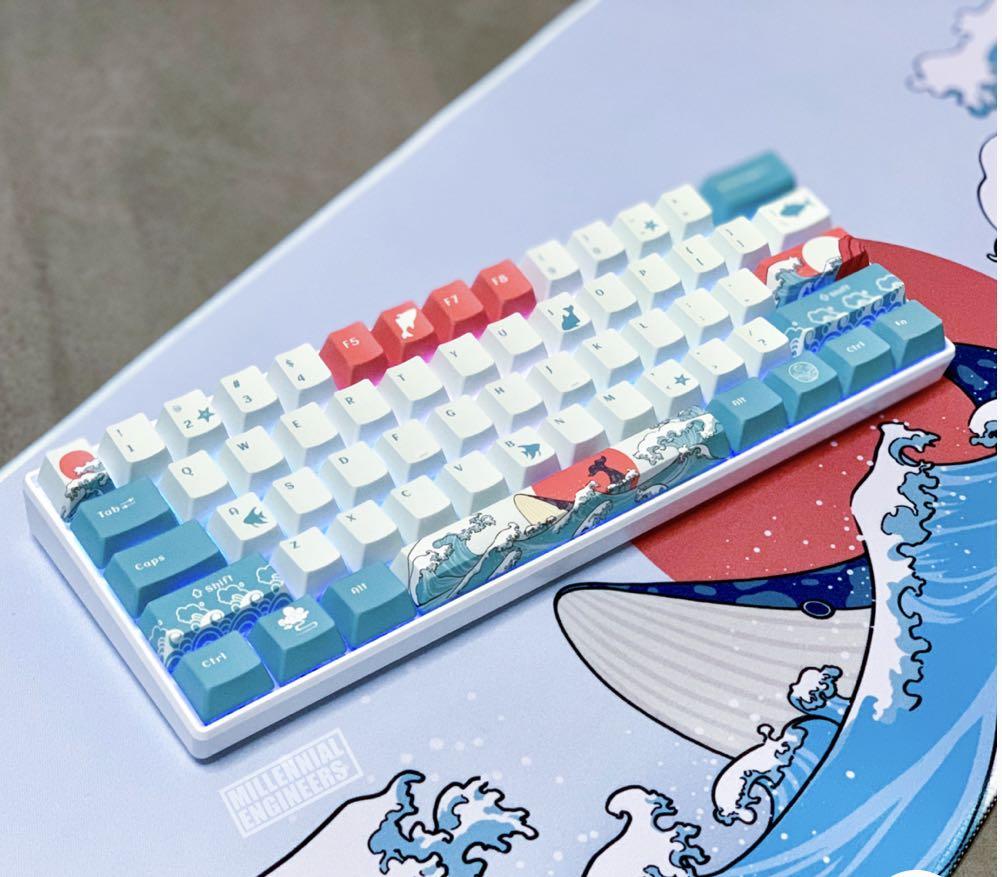 Nippon Wave Dye Sub Keycaps, Electronics, Computer Parts & Accessories ...