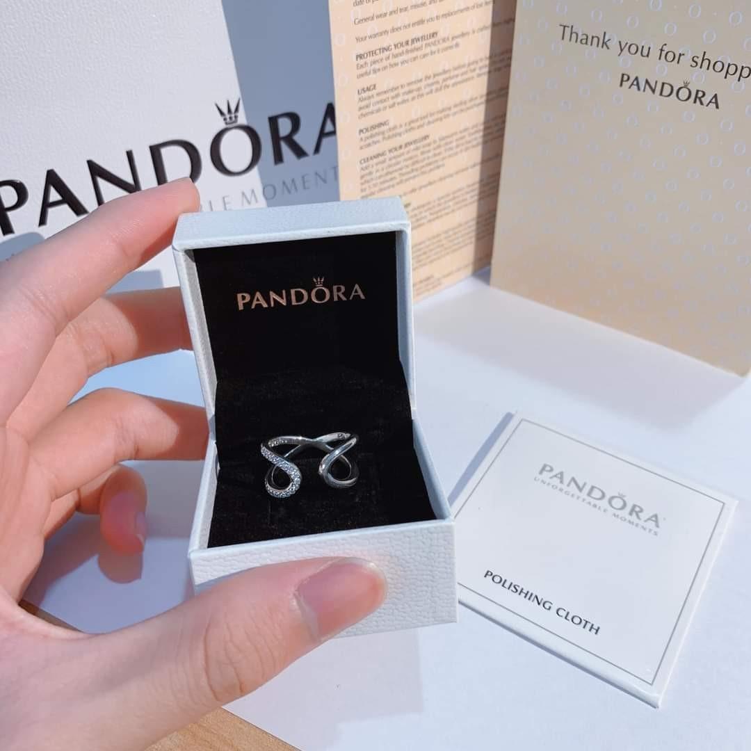 Pandora Wrapped Open Infinity Ring, Women's Fashion, Jewelry ...