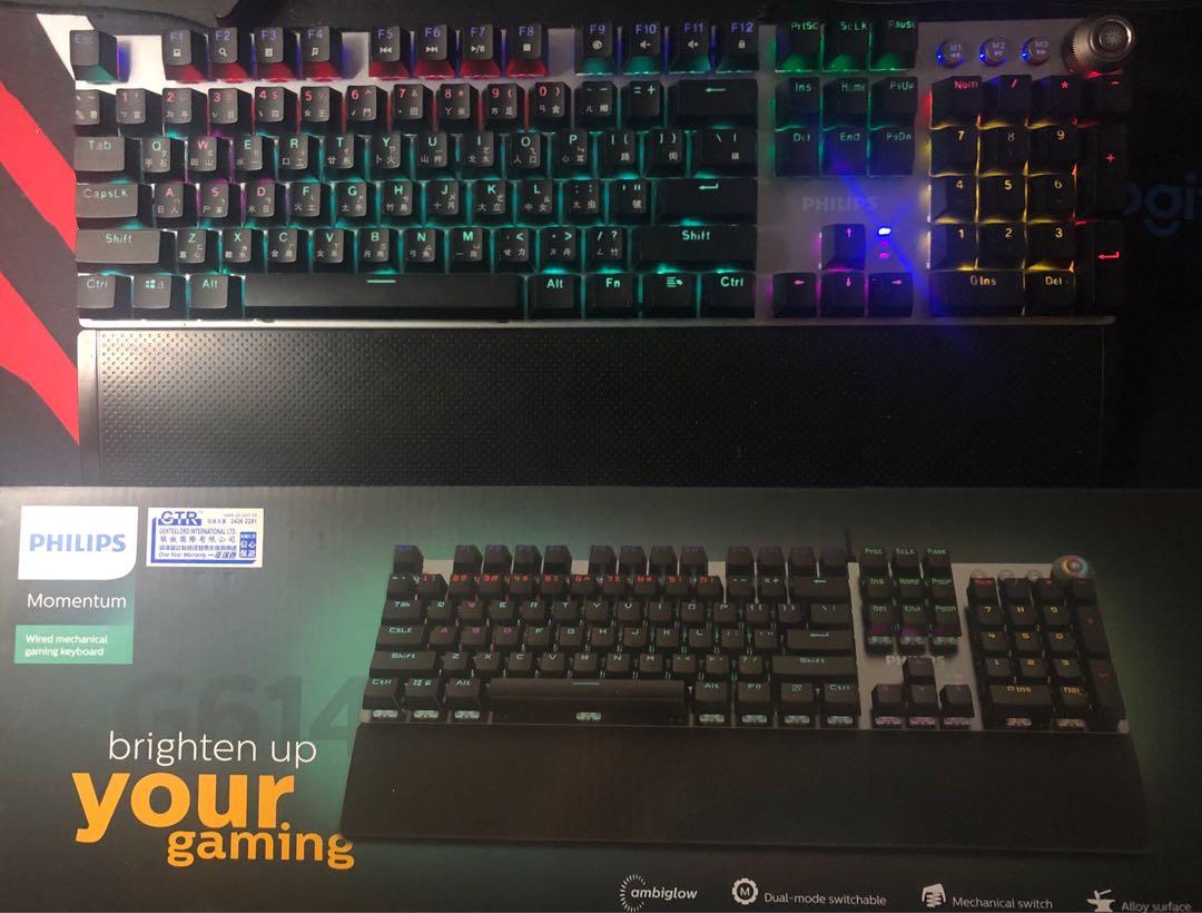 Philips gaming Keyboard SPK8614 遊戲機械鍵盤, 電腦＆科技, 電腦周邊及配件, 電腦鍵盤及相關產品 ...