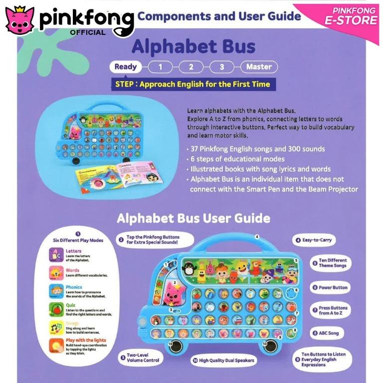 Pinkfong First English-Premium Book With Smart Pen, Hobbies & Toys ...