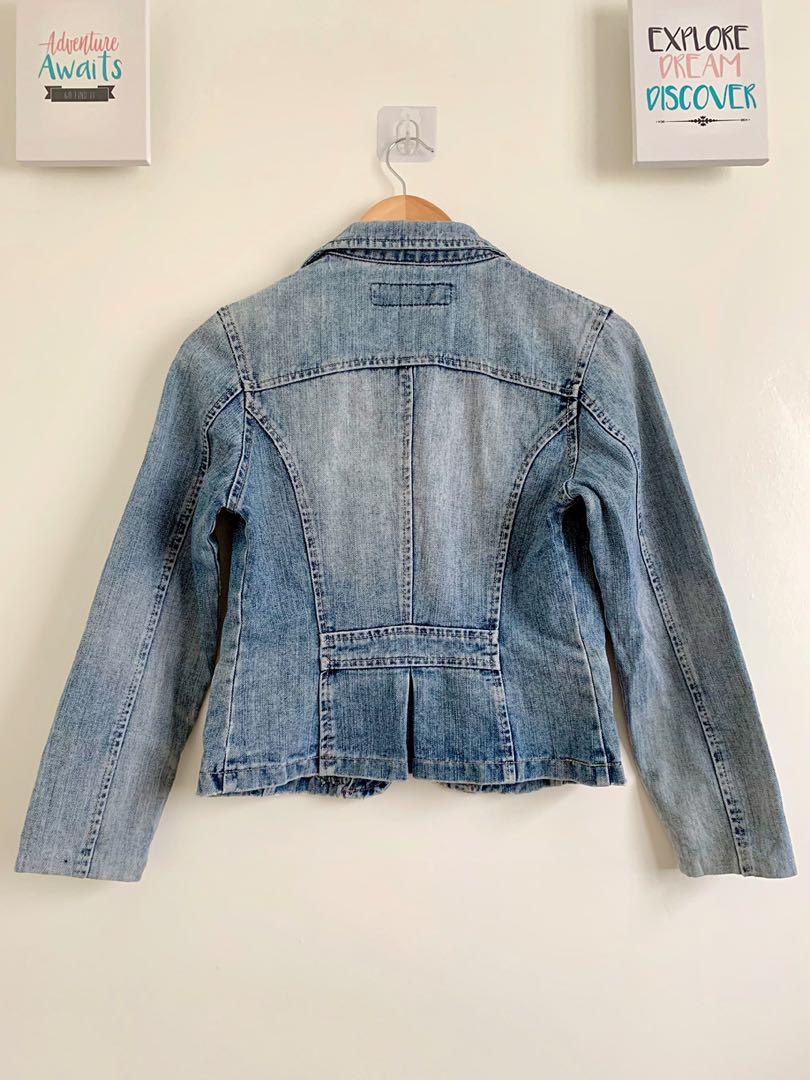 Preloved denim jacket / washed and ironed, Women's Fashion, Coats ...