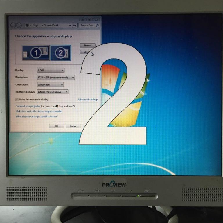 Proview 15" 電腦顯示螢幕（內置喇叭), 電腦＆科技, 電腦周邊及配件, 電子屏幕 - Carousell