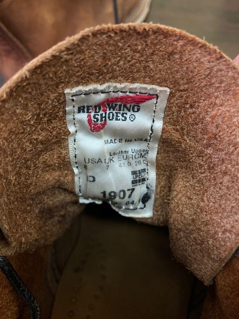 Red Wing Shoes 1907, Men's Fashion, Footwear, Boots on Carousell