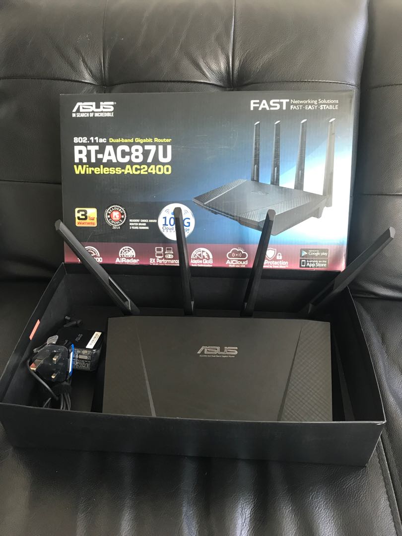 RT-AC87U AC87U 87U, 電腦＆科技, 電腦周邊及配件, Wifi及上網相關產品 - Carousell