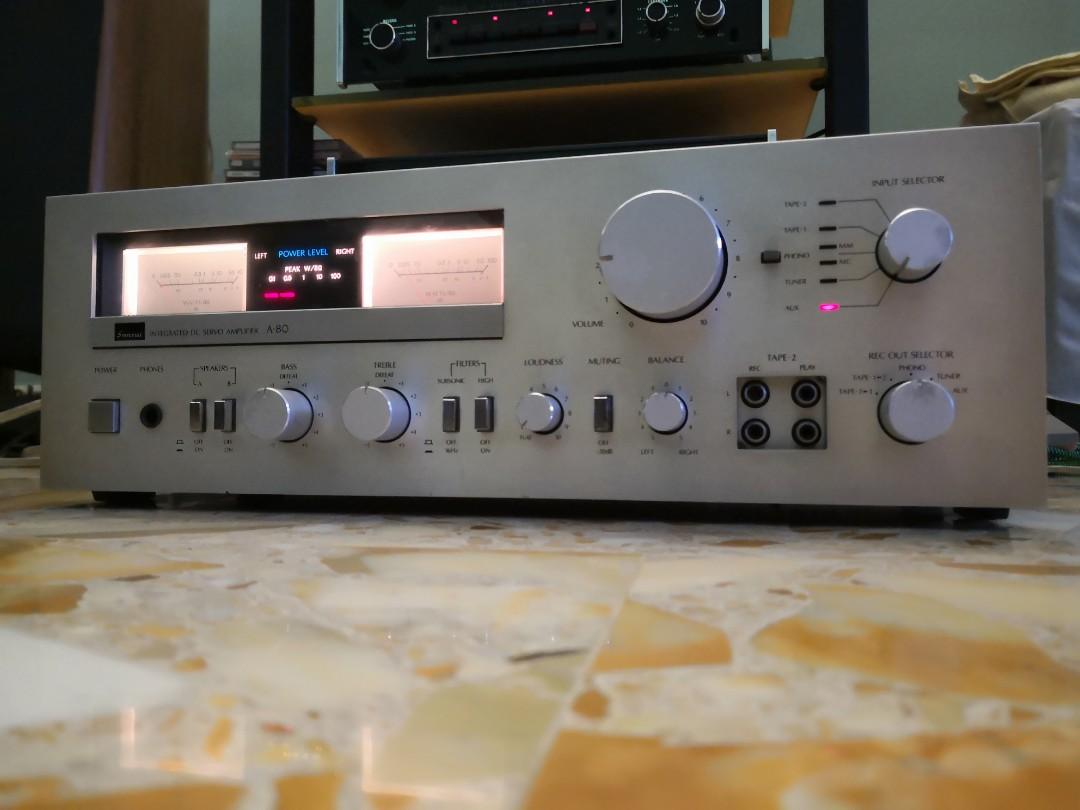 Sansui A-80 integrated amplifier. Vintage Cassette Tape vinyl turntable ...