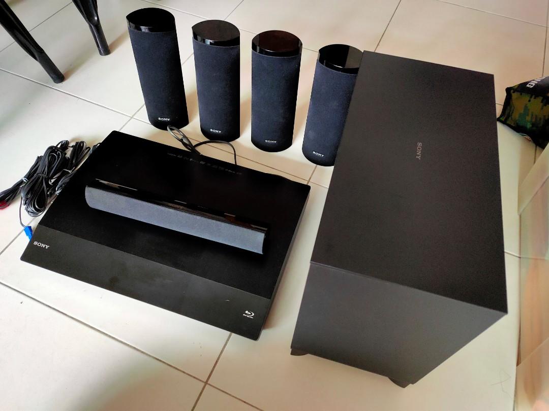 Sony BDV-E380 5.1 3D Blu-ray home cinemasystem (USB, HDMI, WLAN, 1000 Watt) black, TV & Home ...