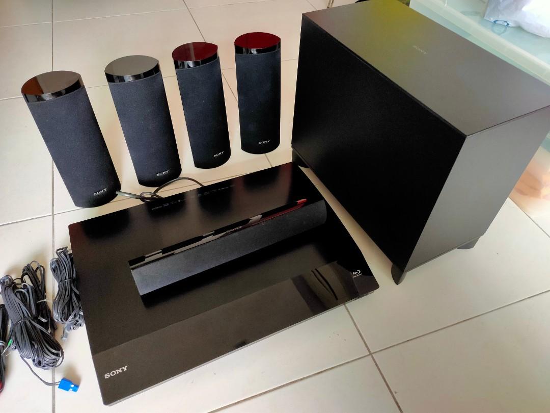 Sony BDV-E380 5.1 3D Blu-ray home cinemasystem (USB, HDMI, WLAN, 1000 Watt) black, TV & Home ...