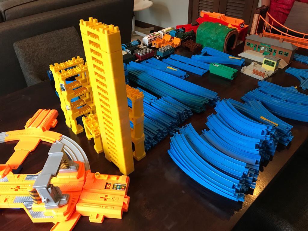 Thomas Train Tracks - Huge Set. Bridges, trains, all types of track ...