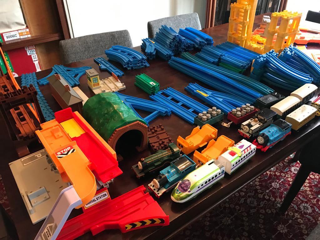 Thomas Train Tracks - Huge Set. Bridges, trains, all types of track ...