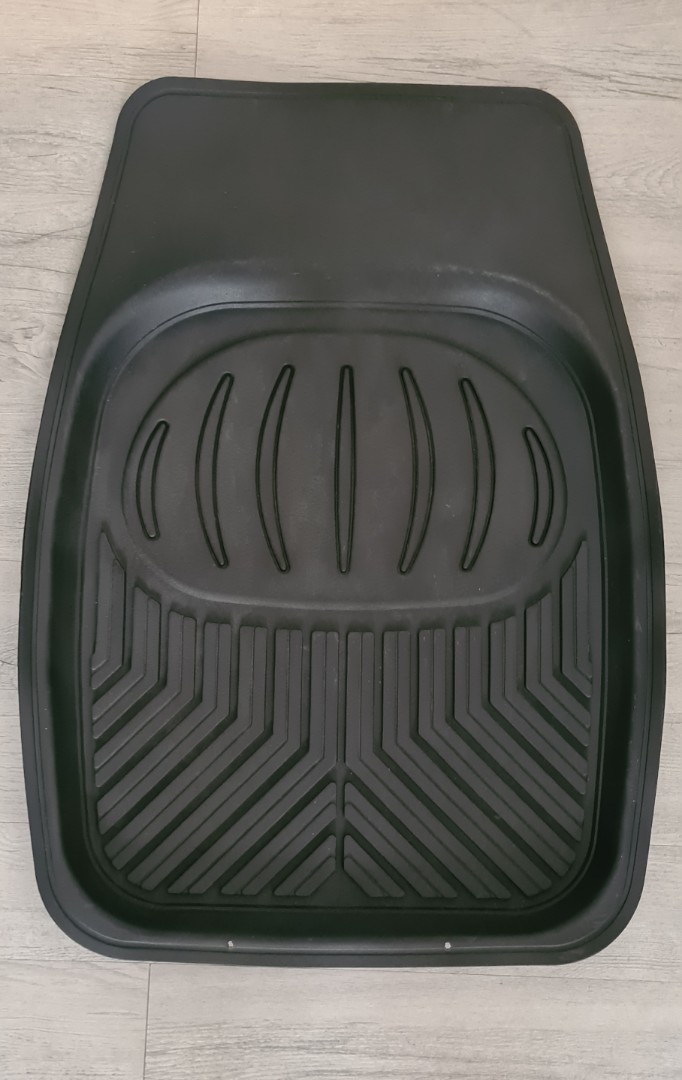 Universal Car Rubber Deep Dish Mat (5 pcs), Car Parts & Accessories ...
