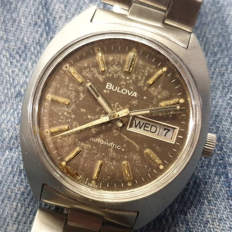 Vintage Bulova N7 Tropical Dial Automatic Men's Watch, Women's Fashion ...