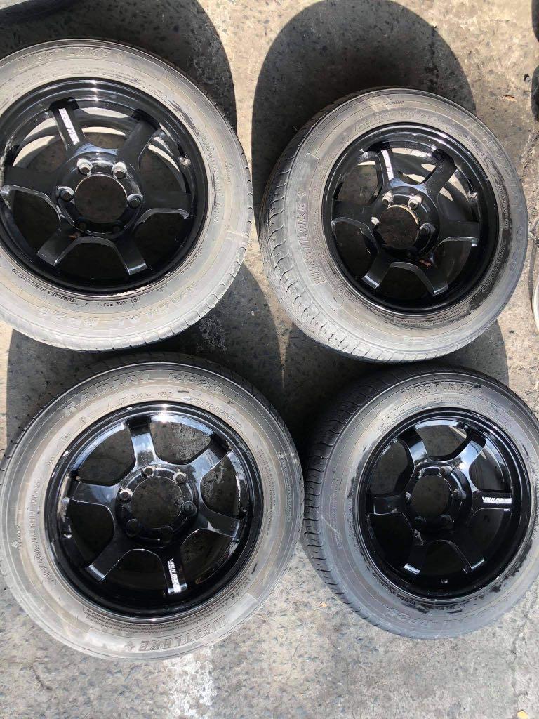 16" TE37 design mags used 6Holes pcd 139 with 215-60-r16 Westlake tires ...