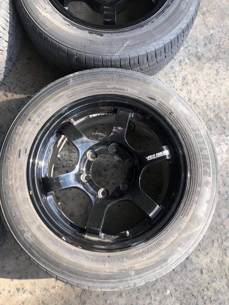 16" TE37 design mags used 6Holes pcd 139 with 215-60-r16 Westlake tires ...