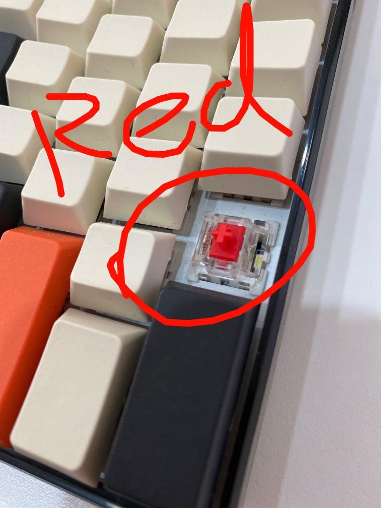 61-key red switch backlit Bluetooth mechanical keyboard, Electronics ...