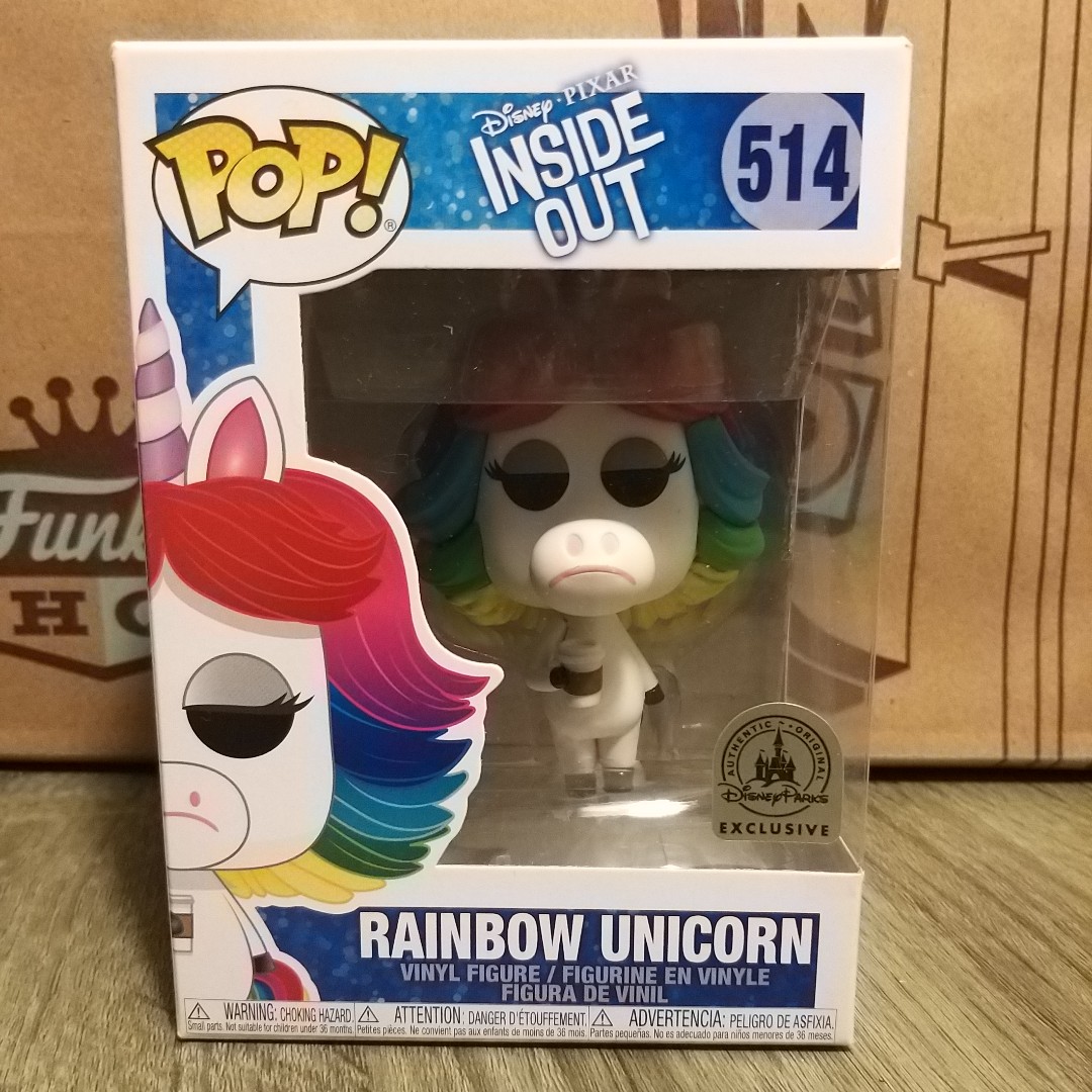 玩轉腦朋友 pixar Inside Out Rainbow Unicorn Disney Parks exclusive Funko Pop ...