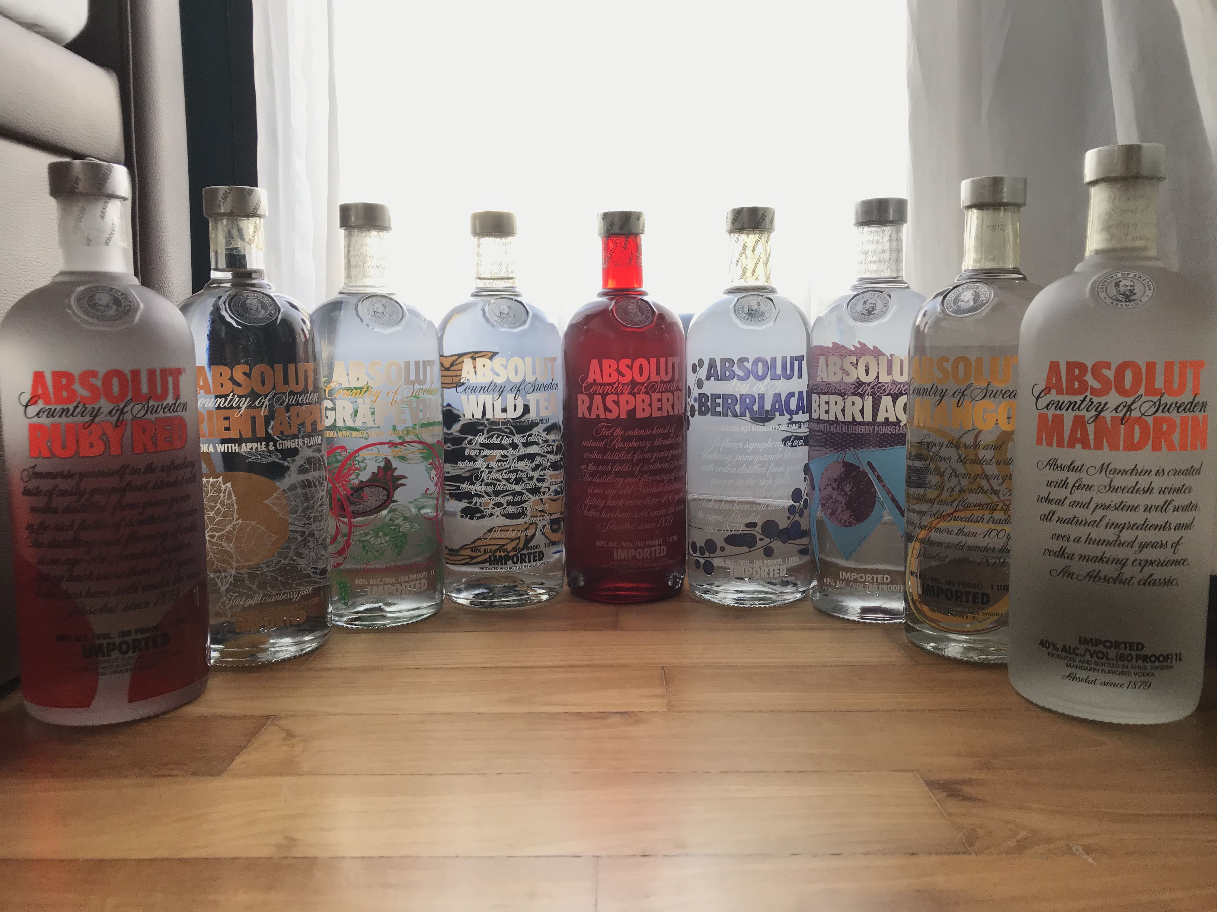 Absolut Vodka flavoured 1L, Food & Drinks, Alcoholic Beverages on Carousell