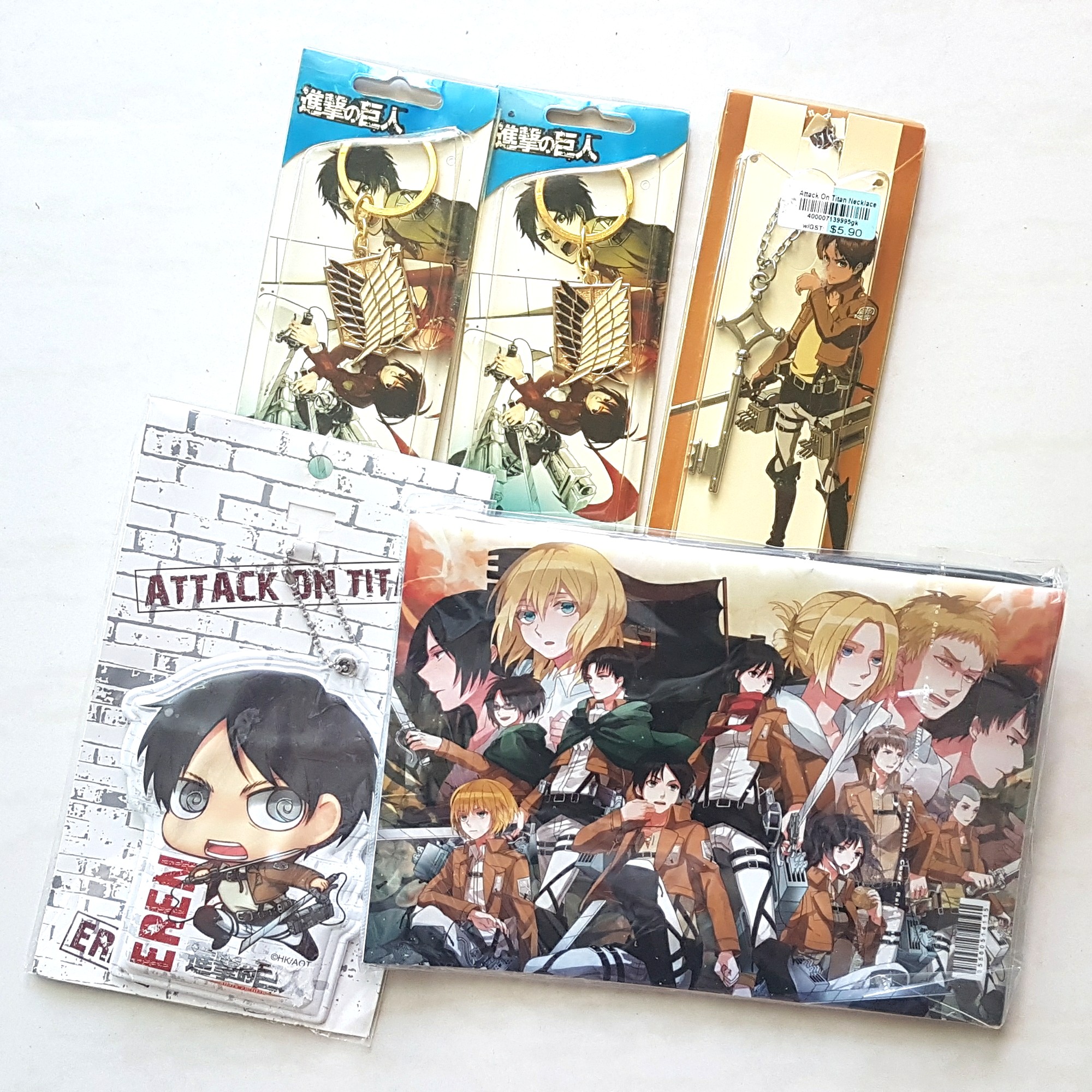 Attack on Titan AOT Keychain , Notebook , Shingeki no Kyojin SNK Wings ...