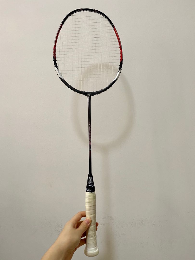 Victor Brave Sword 12 badminton racket Red/Black, Sports Equipment ...