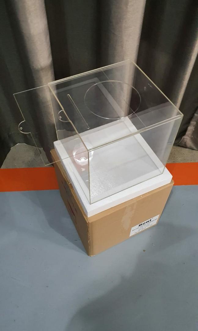 Clear Acrylic Lucky Draw box, Everything Else on Carousell
