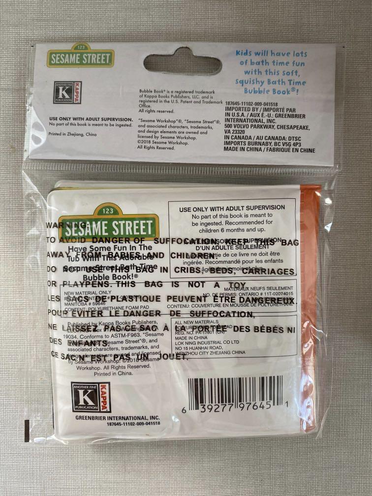 Sesame Street Elmo soft bath book , Hobbies & Toys, Books & Magazines ...