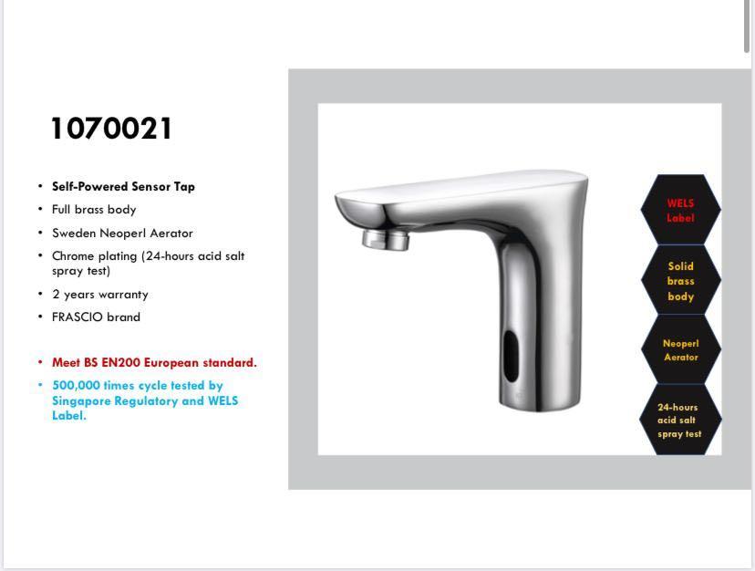 Frascio Self -Powered Auto Sensor Tap on Carousell