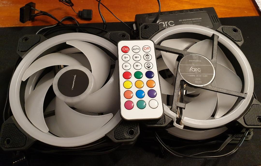 FS: Tecware Arc Spectrum ( 4-1) rgb Fans, Computers & Tech, Parts ...